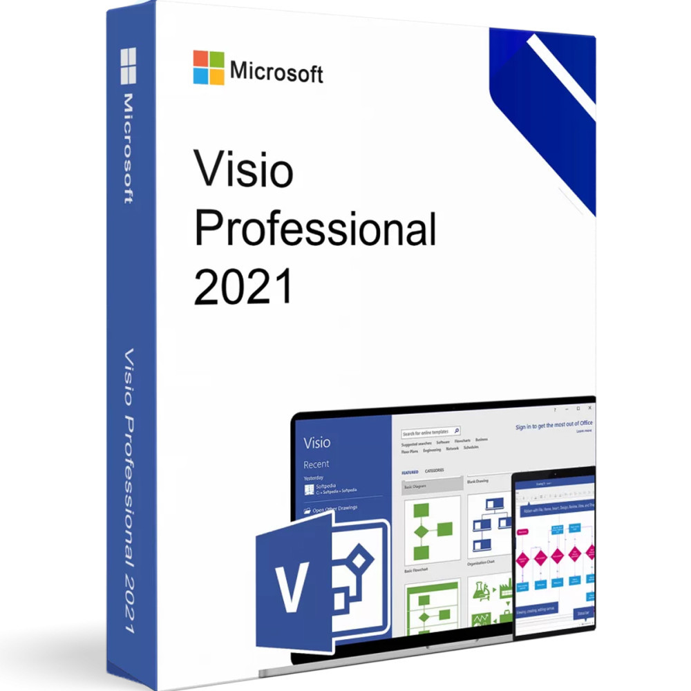 Microsoft Visio Professional 2021 (5 urządzeń) (Aktywac